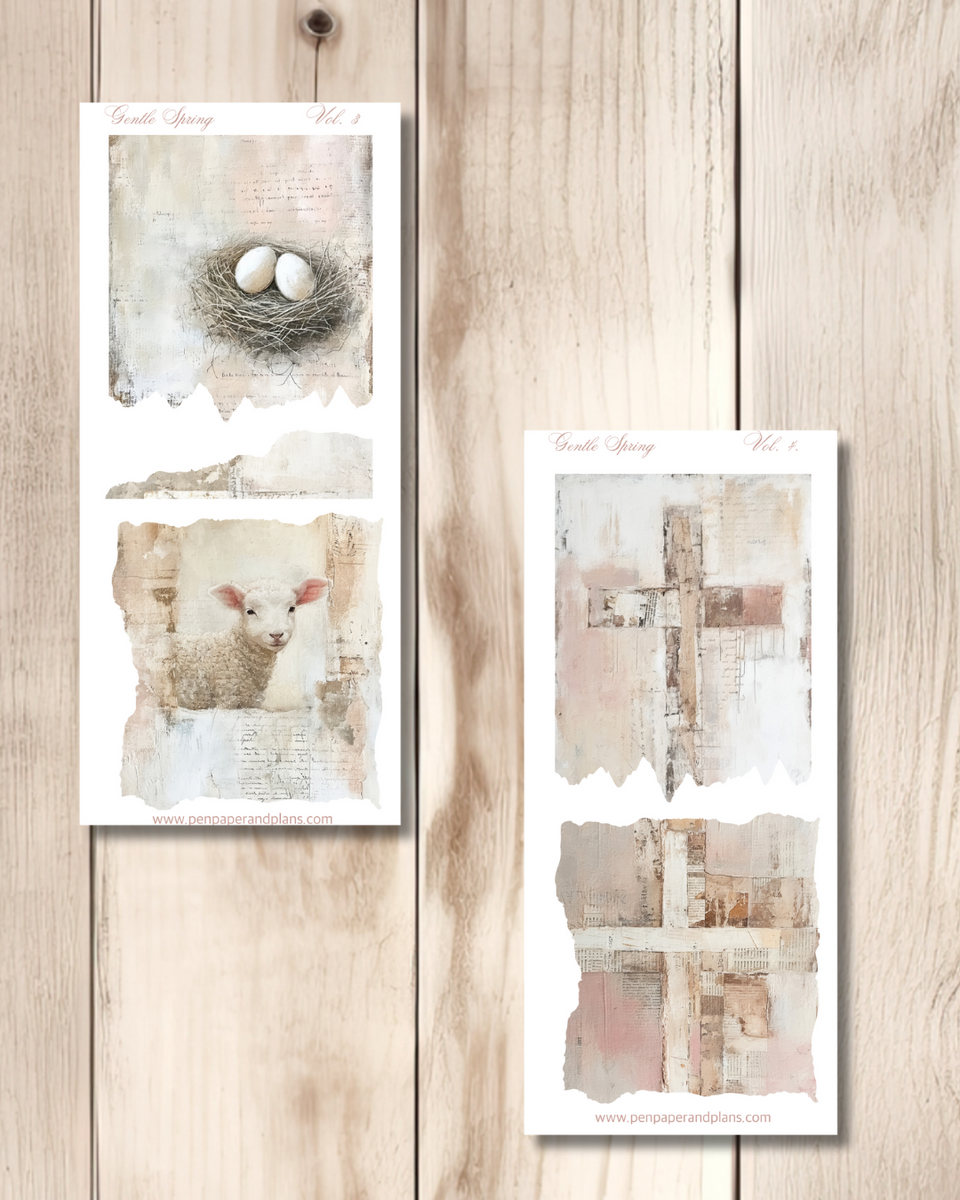 Gentle Spring Stickers – pen paper & plans