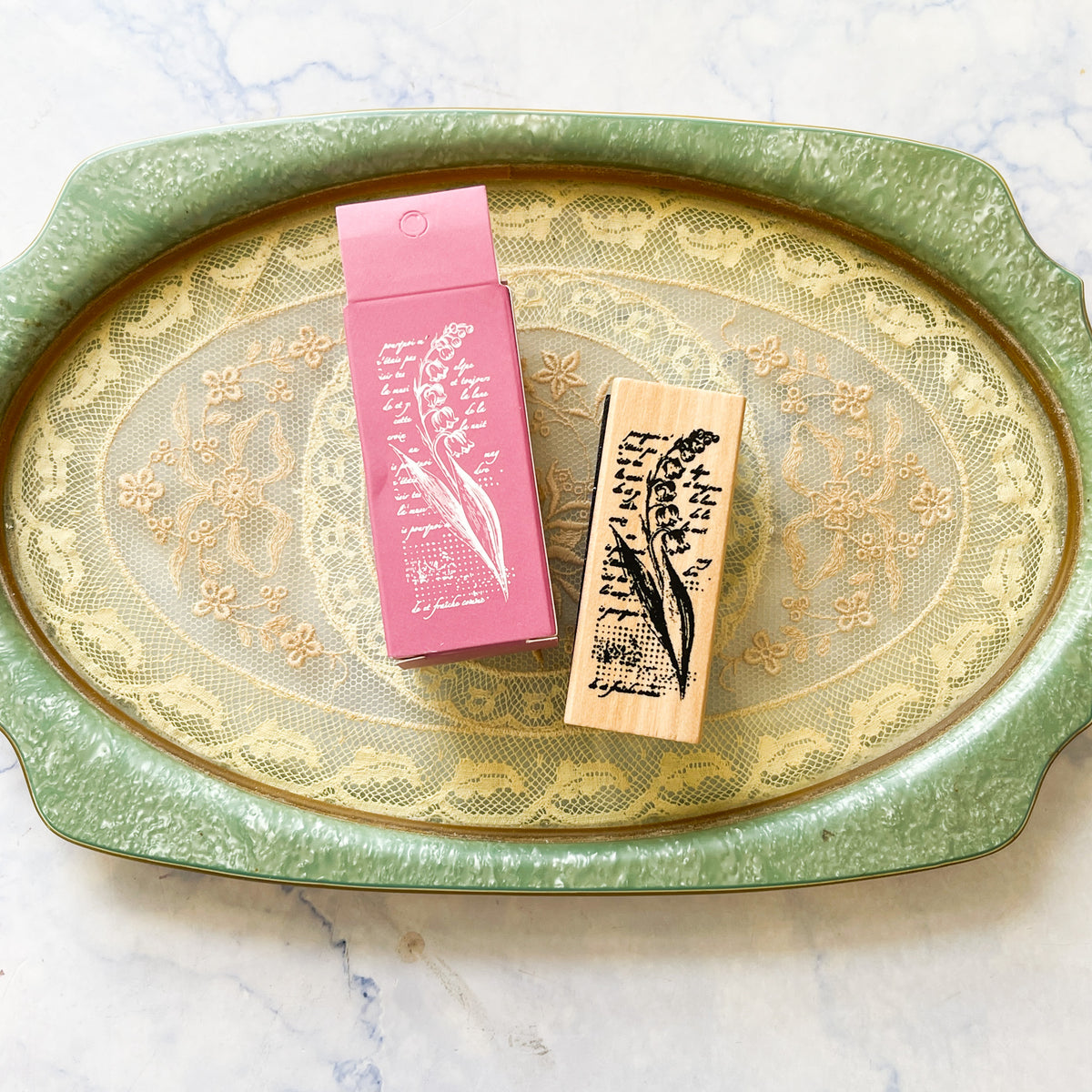 Lily of the Valley Wood Block Stamp – pen paper & plans