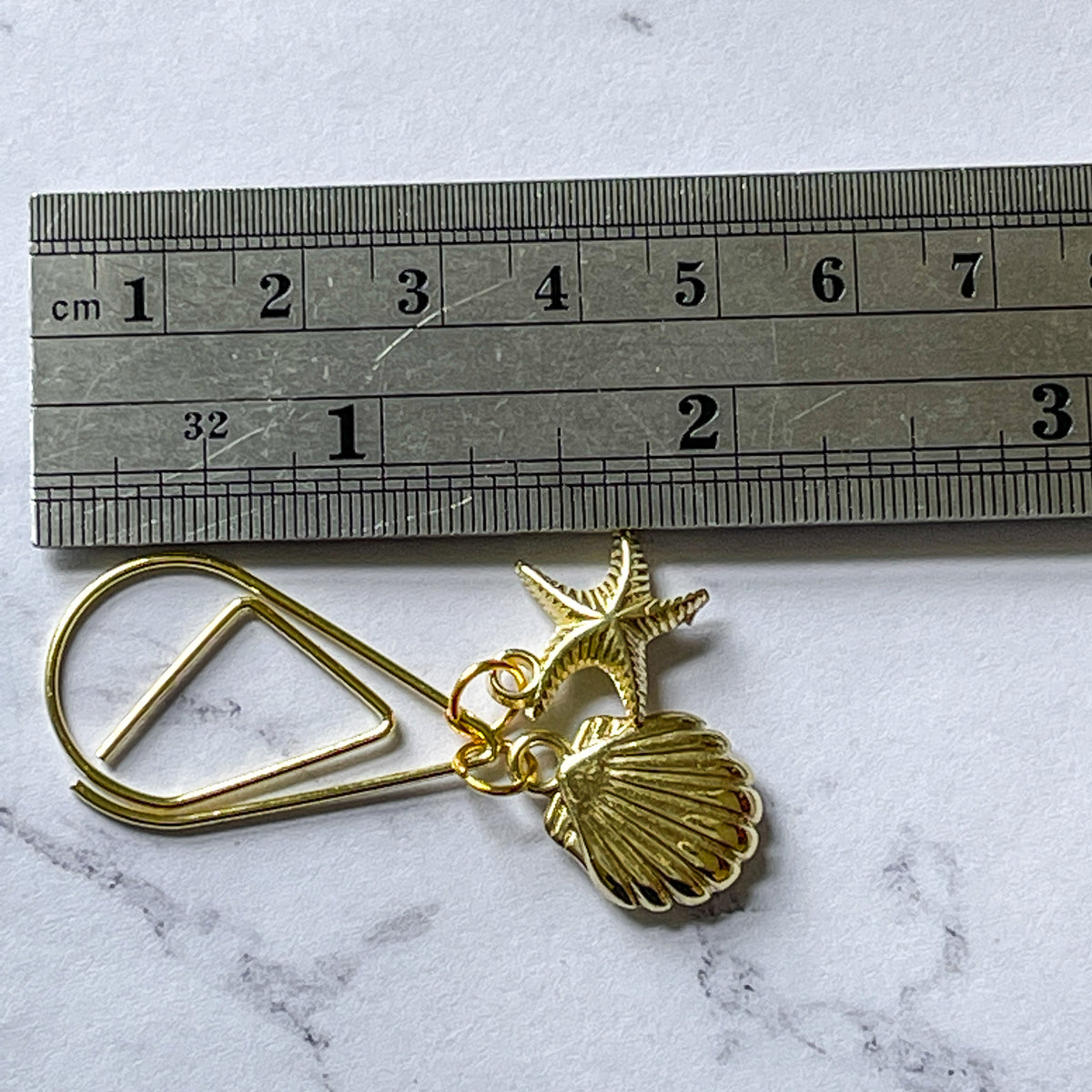 Seashell Planner Clip – pen paper & plans