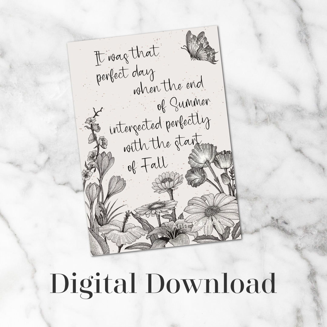 Perfect Day Printable – pen paper & plans